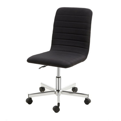 Armless Office Chair with Adjustable Height (Pack of 2) - Swivel - L62 ...