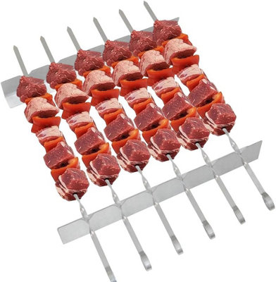 Armo BBQ Skewers with BBQ Skewer Rack
