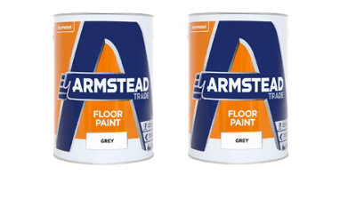Armstead Trade Floor Paint Grey 5L Pack of 2