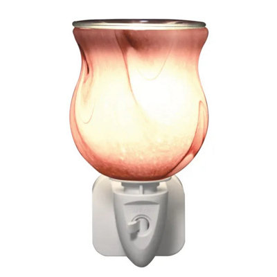 Aroma Electric Plug In Wax Melter 12cm Purple Swirl