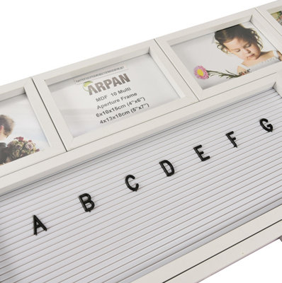Arpan Multi Aperture Personalised Photo Picture Frame Alphabet or ...