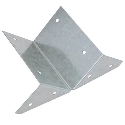 Arris Rail Bracket Fence Post Support Galvanised 100mm Timber Panel Repair