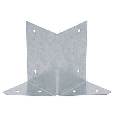 Arris Rail Bracket Fence Post Support Galvanised 100mm Timber Panel Repair