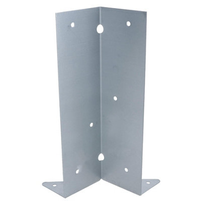 Arris Rail Bracket Fence Post Support Galvanised 225mm Panel Repair 8PK