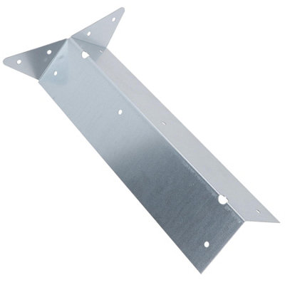 Arris Rail Bracket Fence Post Support Galvanised 300mm Timber Panel Repair