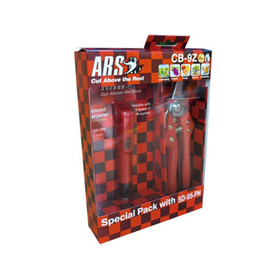 ARS CB-9Z Secateurs & Diamond Sharpener