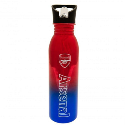 Arsenal FC Stainless Steel Water Bottle Red/Navy (One Size) | DIY at B&Q