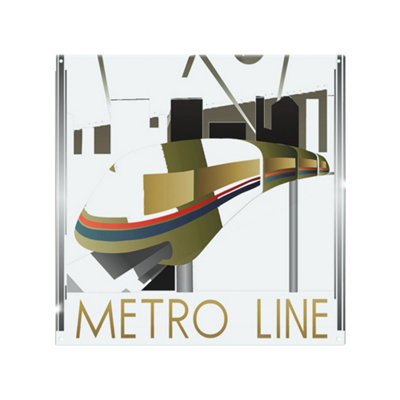 Art Deco Metro Line Splash Back designer style