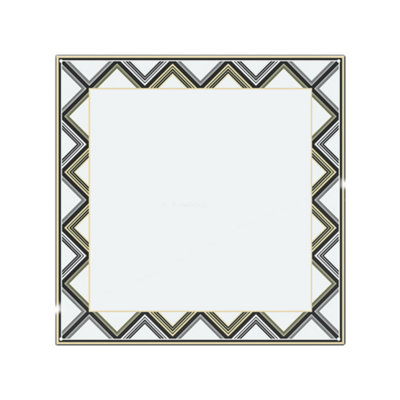 Art Deco Patterned Border Splash Back designer style