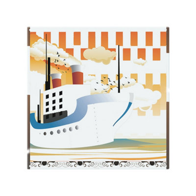 Art Deco Ship Splash Back designer style