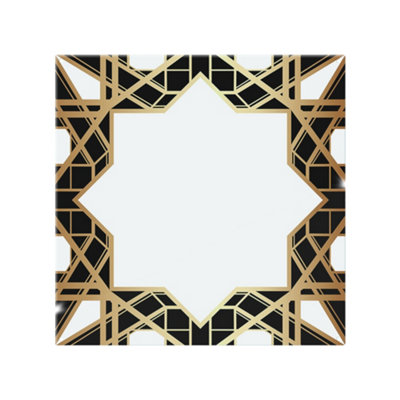 Art Deco Star Border Splash Back designer style