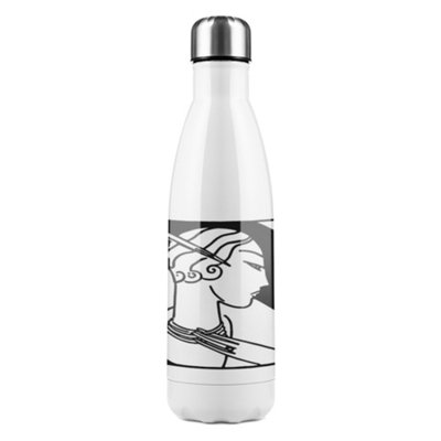 Art Deco Woman Stainless Steel Bottle Designer Style