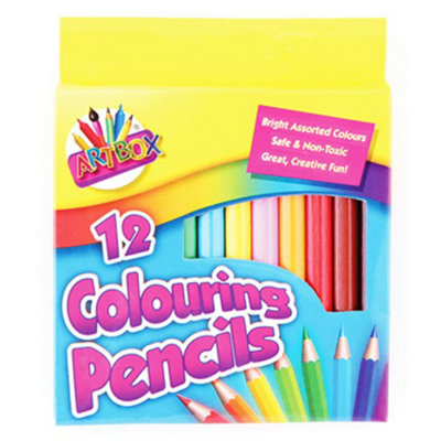ArtBox Half Size Coloured Pencils (Pack of 12) Multicoloured (One Size)