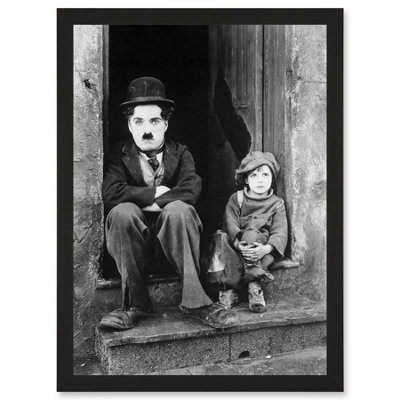 Artery8 Charlie Chaplin The Kid Photo Silent Movie Still Wall Art Print ...