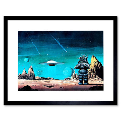 Artery8 Film Robby Robot Forbidden Planet Space Stars 12x16" Framed ...