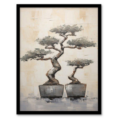 Artery8 Japan Bonsai Trees Oil Painting Pallet Neutral Grey Tone ...
