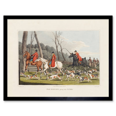 Artery8 John Heaviside Clark Fox Hunting Into Cover 12x16" Framed Wall ...