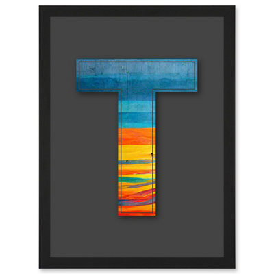 Artery8 Letter T Dune Landscape Decorative Graffiti Mural Alphabet ...