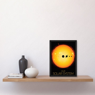 Artery8 NASA Our Solar System Planets and Sun Size Comparison Dark Wall ...