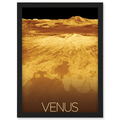 Artery8 NASA Our Solar System Venus Planet Sapas Mons Wall Art Print ...