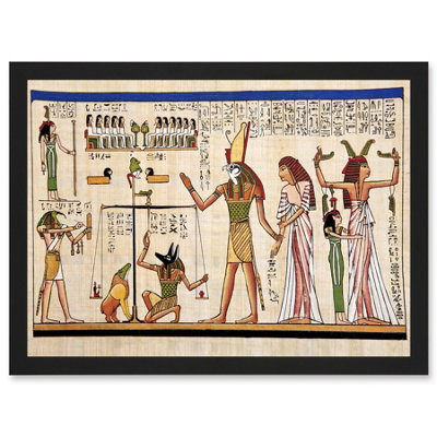 Artery8 Painting Ancient Egyptian Heiroglyphics Horus Thoth Anubis ...