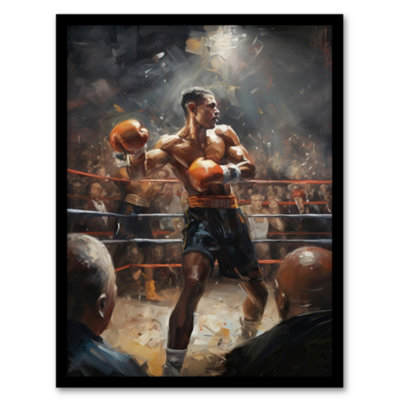 Artery8 Ringside Boxing Painting Artwork Middleweight Boxer Showboat ...