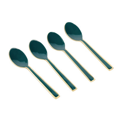 Artesà 4-Piece Stainless Steel Teaspoon Set with Elegant Design for ...