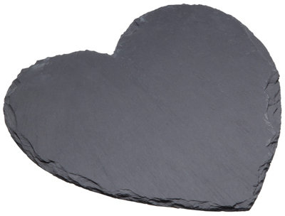 Artesa Appetiser Slate Heart Shaped Serving Platter | DIY at B&Q