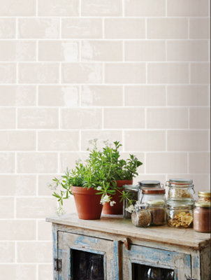 Artesano Bone 75mm x 150mm Ceramic Wall Tiles (Pack of 44 w/ Coverage ...