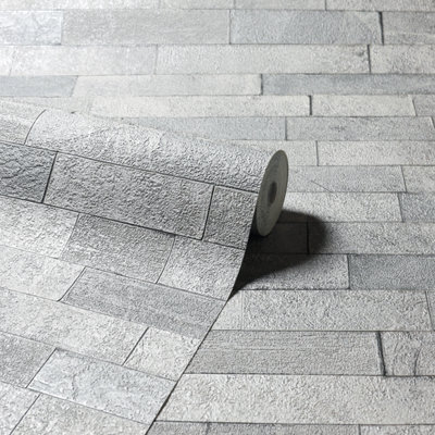 Arthouse Graphite Slate Grey Wallpaper