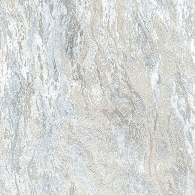 Arthouse Luxe Texture Vinyl Plain Stone Soft Silver Wallpaper 299101