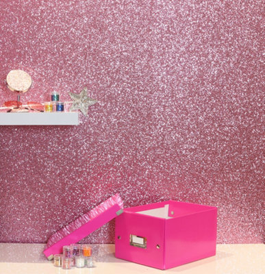 Arthouse Sequin Sparkle Pink Wallpaper 900904
