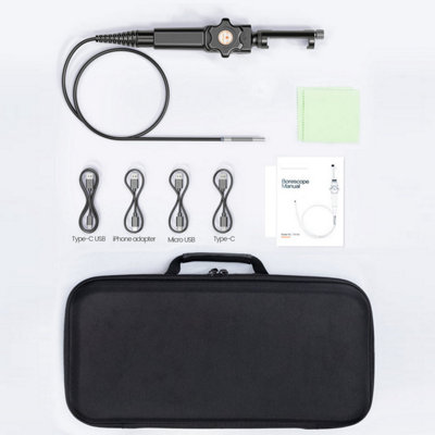 Articulating Endoscope Inspection Camera with 1m Probe