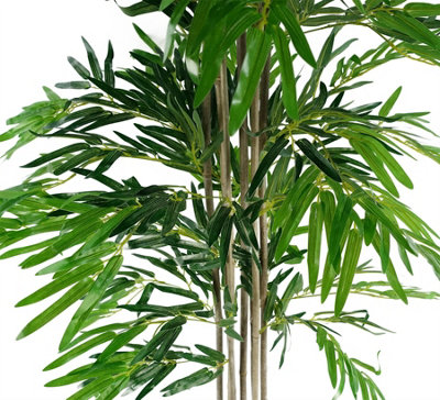 Artificial Bamboo Plants Trees Wood Trunk 180cm 6ft Realistic Natural ...