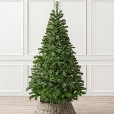 Artificial Christmas Tree Green Pine Spruce With Metal Stand Christow 6ft