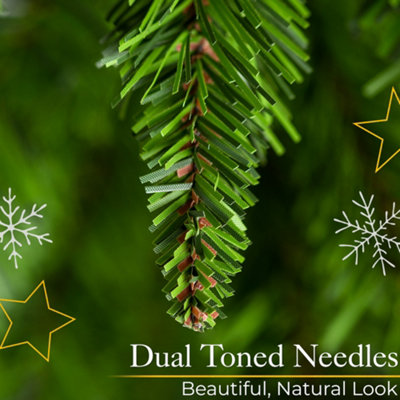 Artificial Christmas Tree Slim Pencil Spruce With Stand Christow 7ft