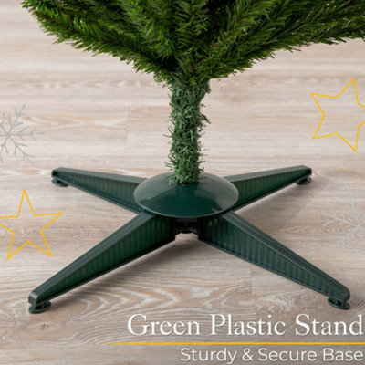 Artificial Christmas Tree Slim Pencil Spruce With Stand Christow 7ft