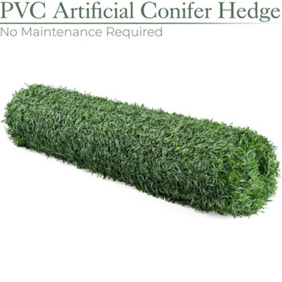 Artificial Conifer Fence Roll Garden Privacy Fence Screening 1m x 3m ...