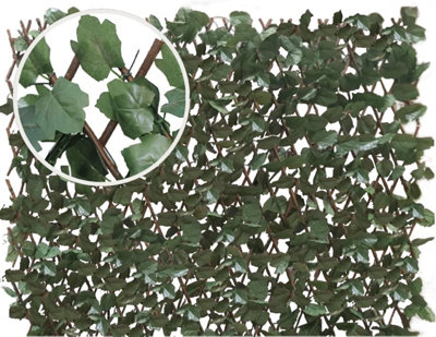 Artificial Faux Ivy Hedge Maple Leaf Screening Fence Ivy on Willow ...