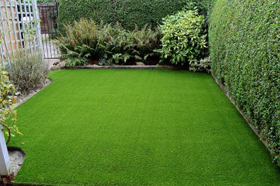 Artificial Grass 1x4m Garden Outdoor Green Fake Lawn Astro Turf 20mm Pile Thick