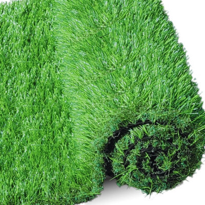Artificial Grass 40mm Pile Pet-Friendly Thick Natural Realistic High ...