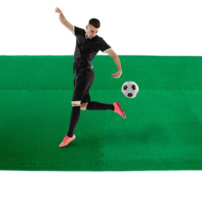 Artificial Grass Astro Turf Tile Mat Interlocking for Sport Lawn Garden