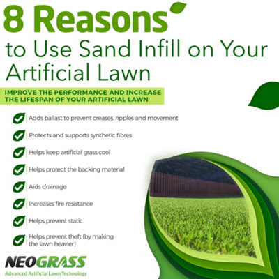 Artificial Grass Kiln Dried Silica Sand Infill - 25kg Bags