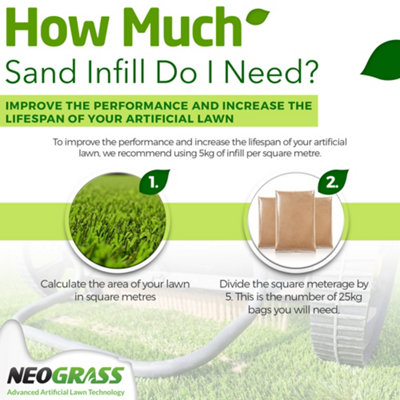 Artificial Grass Kiln Dried Silica Sand Infill - 25kg Bags