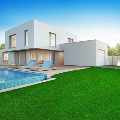 Artificial Grass Turf Vita 40mm Weatherproof Outdoor Lawn Carpet UV ...