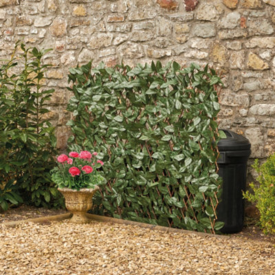 Artificial Ivy Hedge Trellis 1 x 2m Expandable Privacy Screening Panel ...