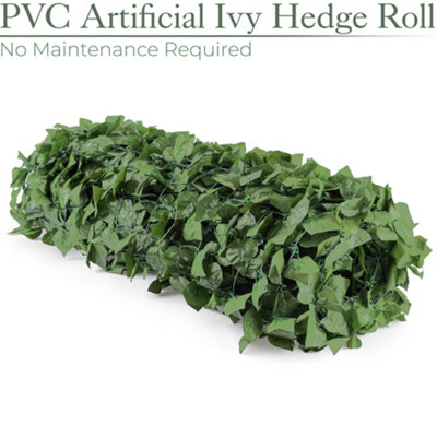 Artificial Ivy Leaf Fence Roll Garden Privacy Fence Screening 1m x 3m ...