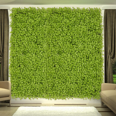 Artificial Ivy Plant Hedge Green Grass Wall Panel Backdrop Decor 60cm ...