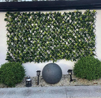 Artificial Ivy Privacy Fence Panel Expandable Trellis Screen with ...
