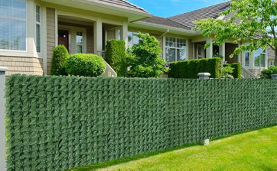 Artificial Ivy Privacy Fence Panel Expandable Trellis Screen with ...